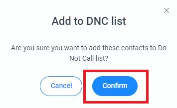 Adding a Phone Number to DNC List
